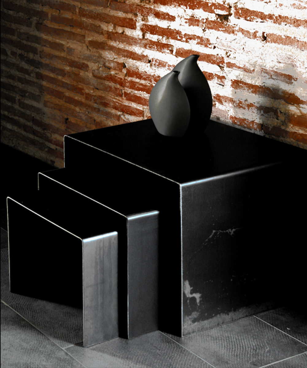 Steel Bedside Table - Minimalist Elegance | Blunt France