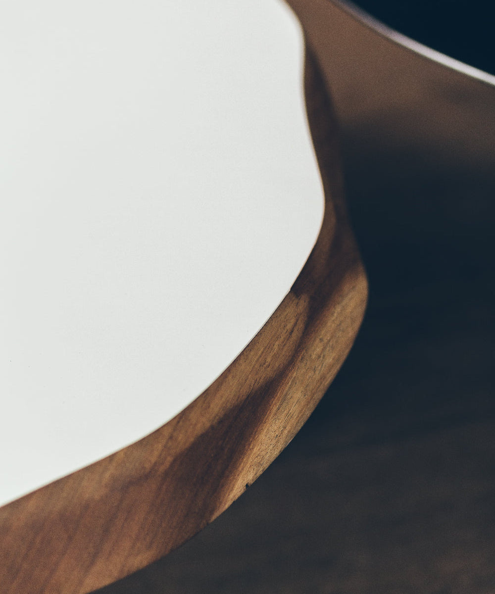 Wood and Steel Coffee Table Woodlack - Elegance and Minimalism | Blunt ...